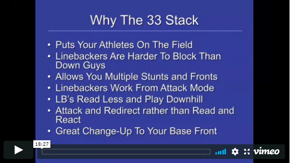 Cancelling Gaps Against 2 and 3 Back Offenses with the 3-3 Stack ...