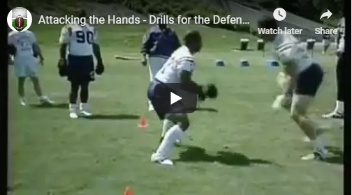 Defensive Line Drill : Attacking the Hands - Football Toolbox
