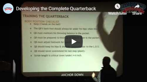 Quarterbacks: Body Position Checklist - Football Toolbox