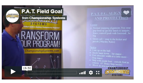P.A.T. and Field Goal Protect - Football Toolbox