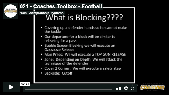 Wide Receiver Blocking - Football Toolbox