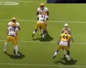 LSU Tight End Zone Blocking Drills - Football Toolbox
