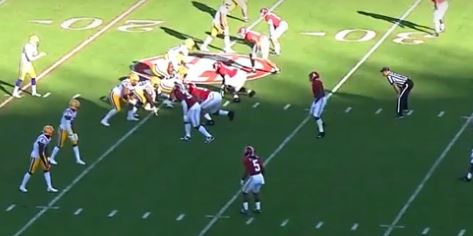 LSU Goal Line Offense Rub Route and Slot Option - Football Toolbox