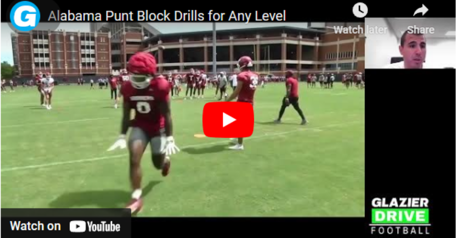 Alabama Punt Block Drills For Any Level - Football Toolbox
