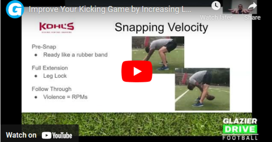 How to Increase Long Snap Velocity - Football Toolbox