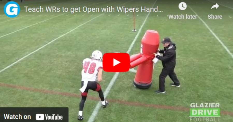 Teach WRs to get Open with Wipers Hand Combat Technique - Football Toolbox