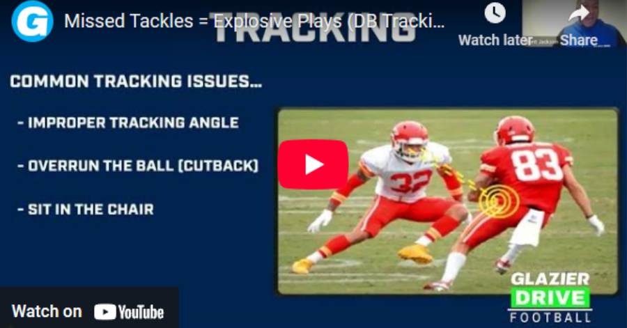 Missed Tackles = Explosive Plays (DB Tracking Drills to Fix Them ...